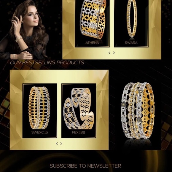 22k | Jewelry | 22k Au Finja Diamond Cut Band From The Uae Saudi Gold ...